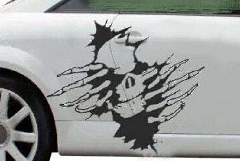 Skull Car Decal, Auto Accent Vinyl Sticker - Etsy