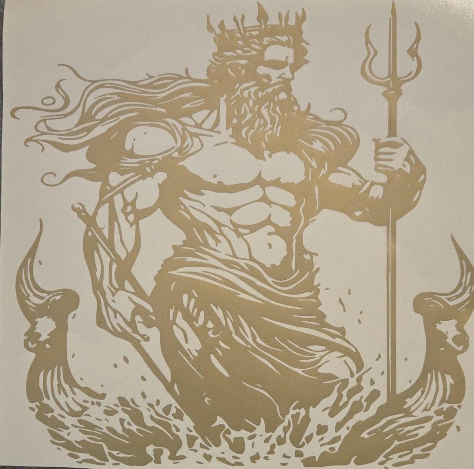 Poseidon Decal, Poseidon Sticker - Etsy