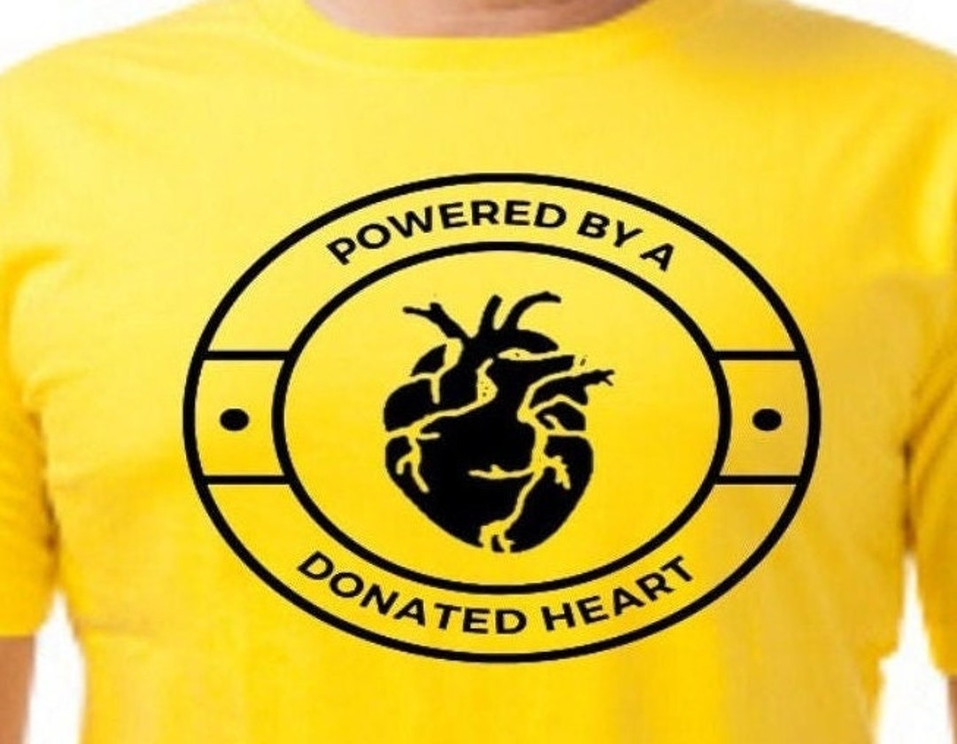 Powered by a Donated Heart, Heart Transplant, - Etsy