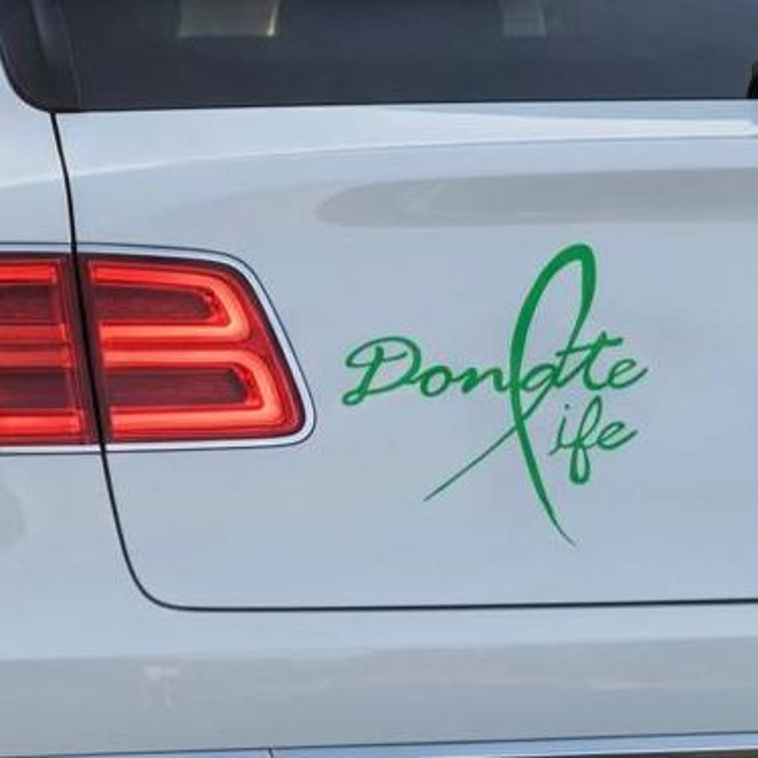 Donate Life Vinyl Decal, Organ Donor Awareness - Etsy
