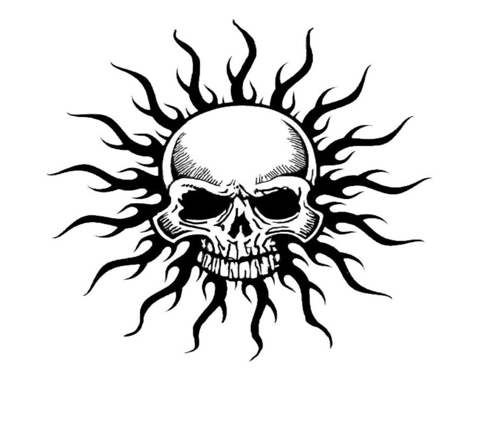 Skull Tribal Decal Skull Tribal Sticker Skull Roblox Decal - Etsy