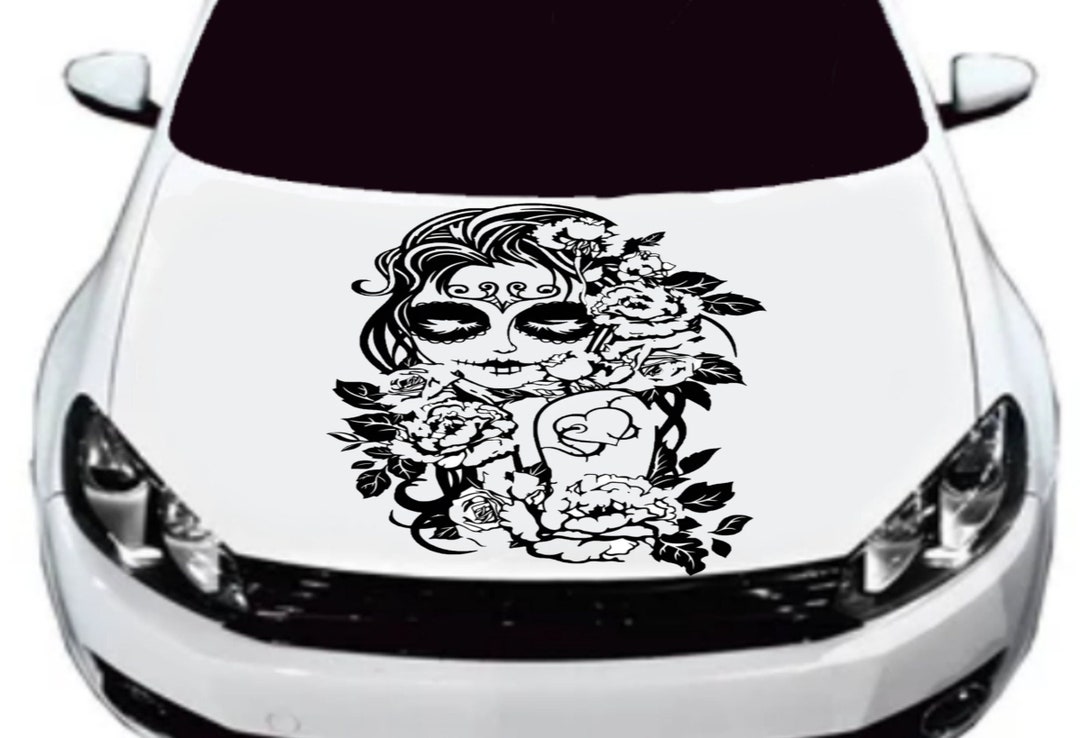 Sugar Skull Grim Reaper, Sugar Skull Decal, Sugar Skull Sticker, Sugar ...