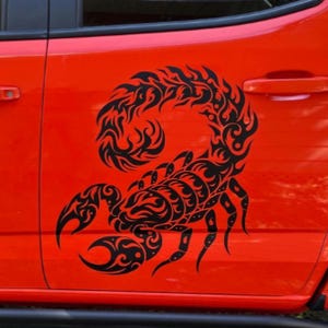 Scorpion Auto Accent Decal, Scorpion Car Sticker Scorpion Tribal Car - Etsy