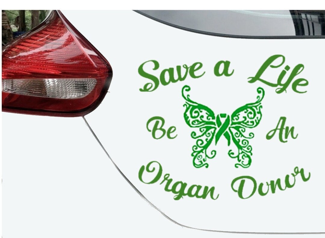 Organ Donation Vinyl Decal, Donate Life, Recycle Yourself - Etsy
