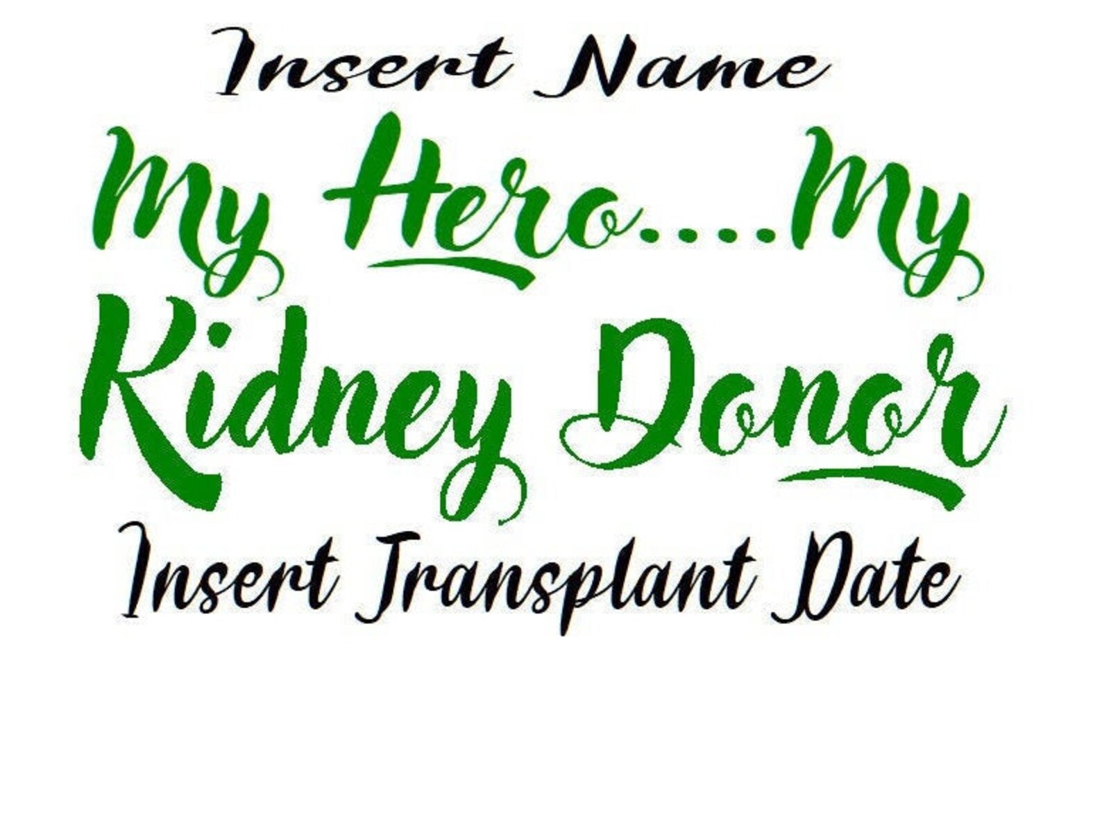 Organ Donor Vinyl Decal, Donate Life, Transplant - Etsy