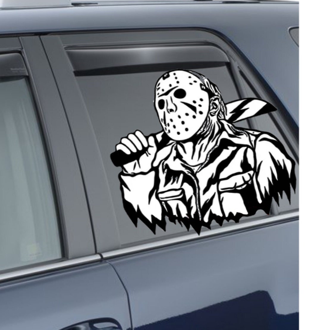 Jason Voorhees Decals, Jason Voorhees Halloween, Halloween Decals ...