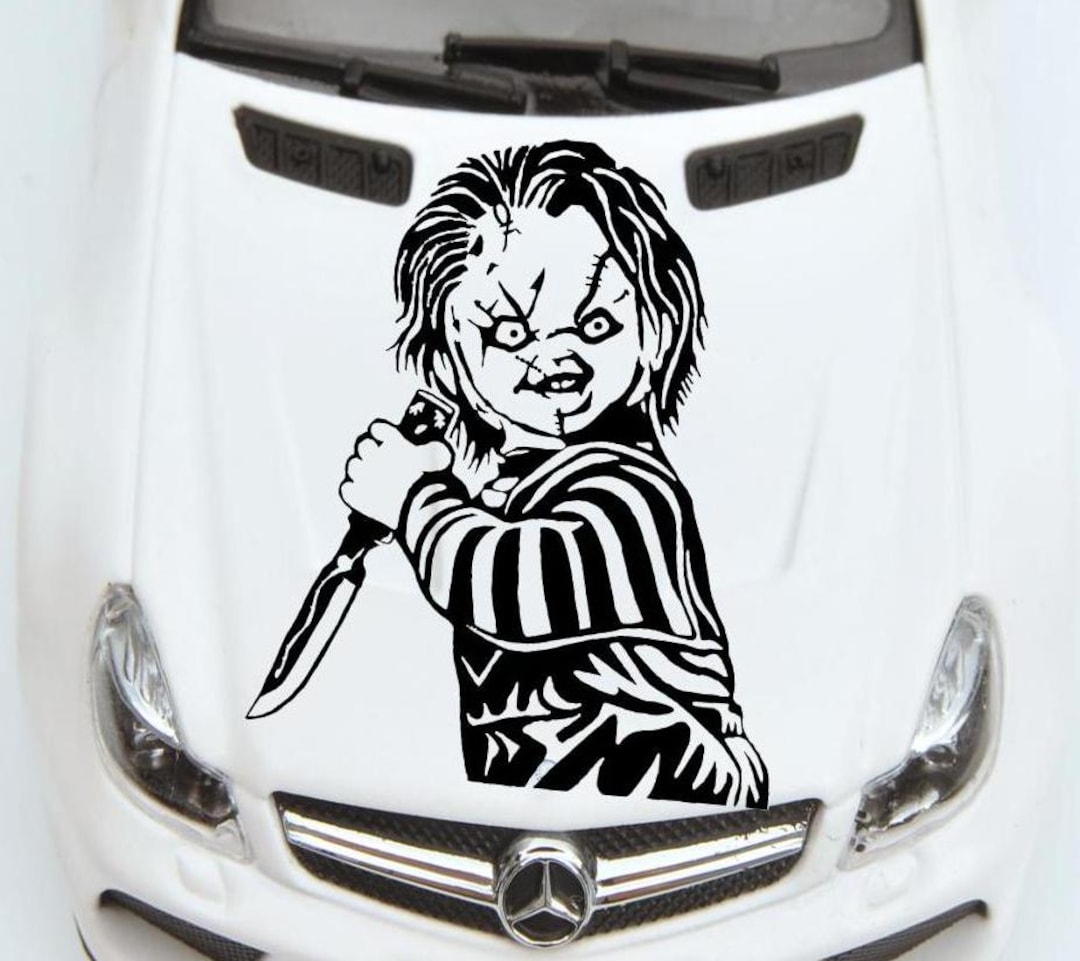 Chucky Decal, Chucky Sticker, Horror Sticker, Horror Decal, Chucky Hood ...