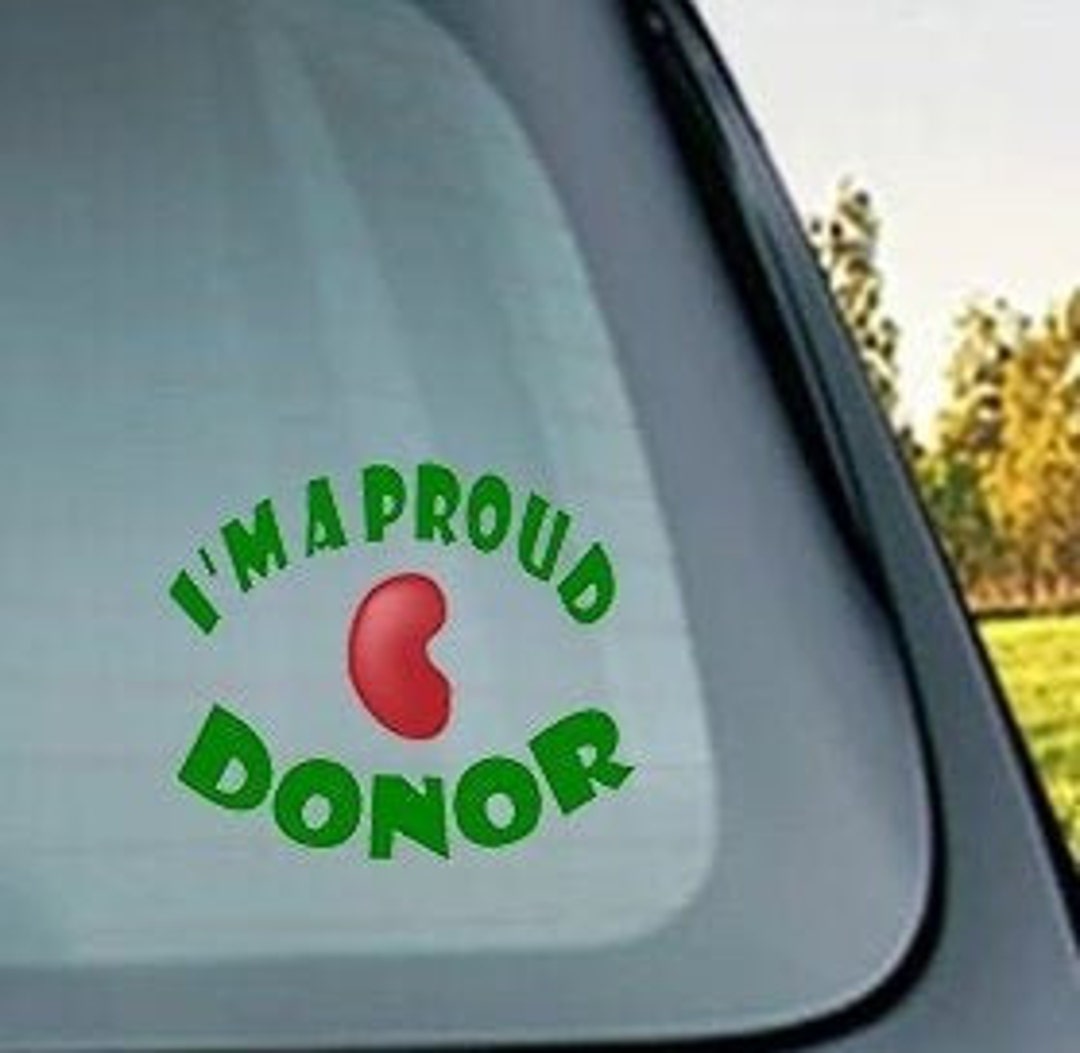 Organ Donation Vinyl Decal, Donate Life, Transplant Recipient - Etsy