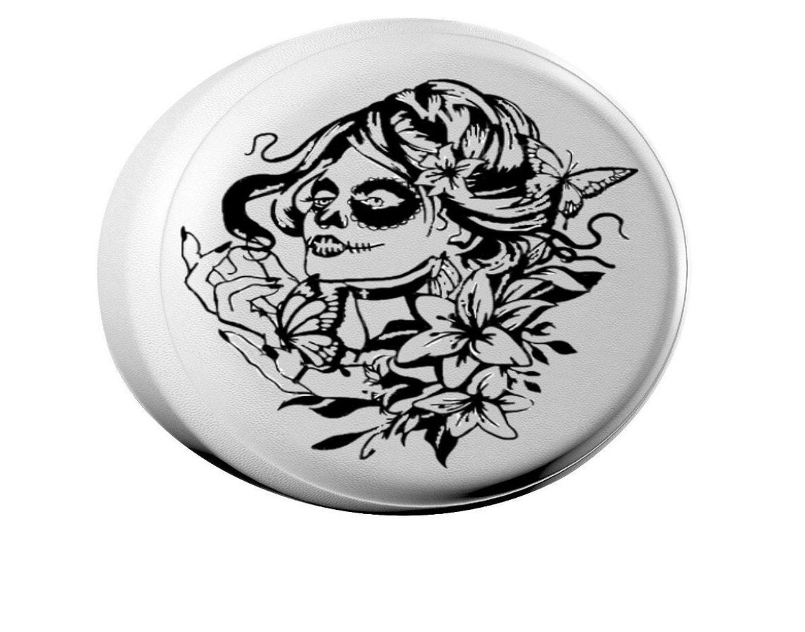 Skull Girl Decal, Skull Girl Sticker, Sugar Skull - Etsy