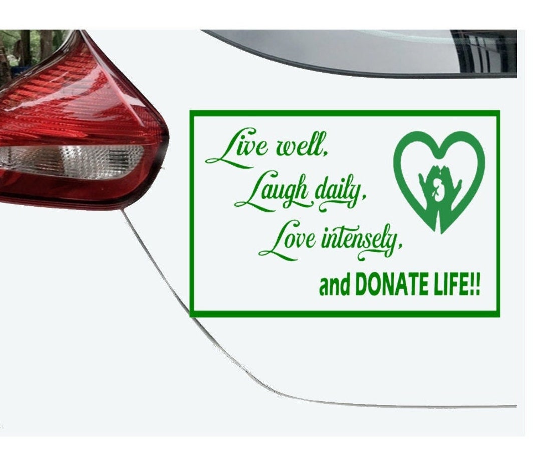 Organ Donation Decal, Transplant Decal,, Donate Life Decal , Donate ...