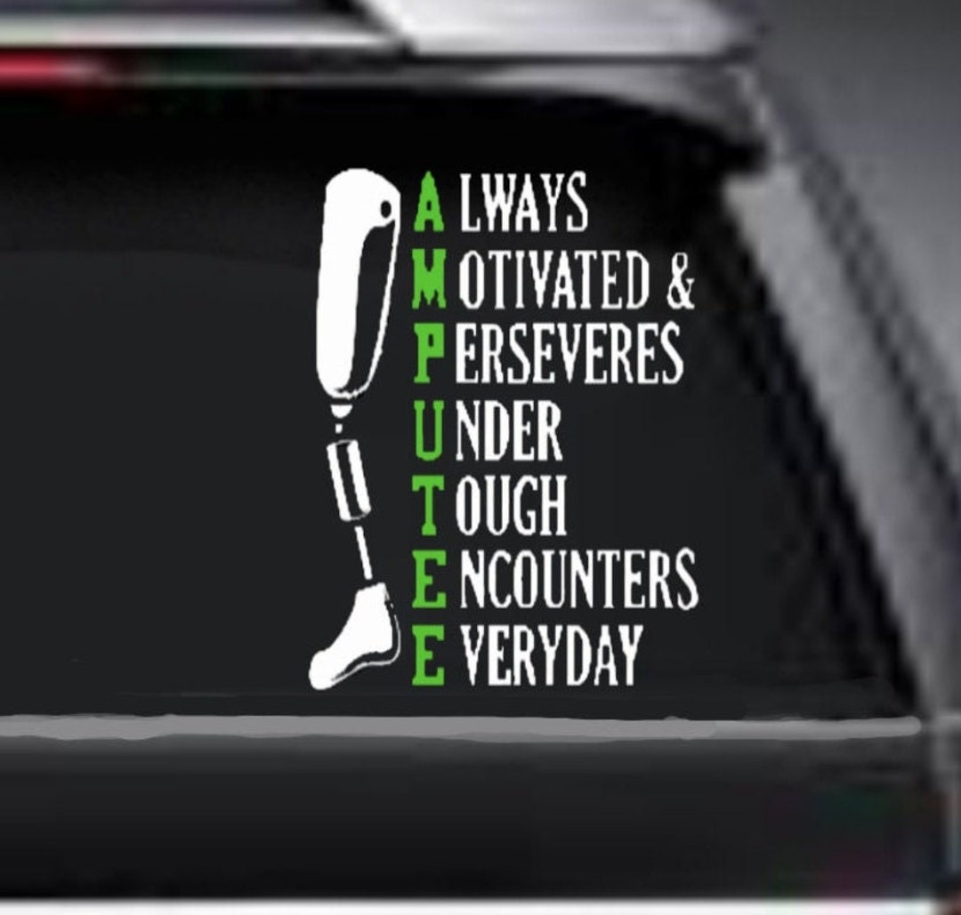 Amputation Decal, Amputee Decal, Amputation Sticker, Amputee Decal ...