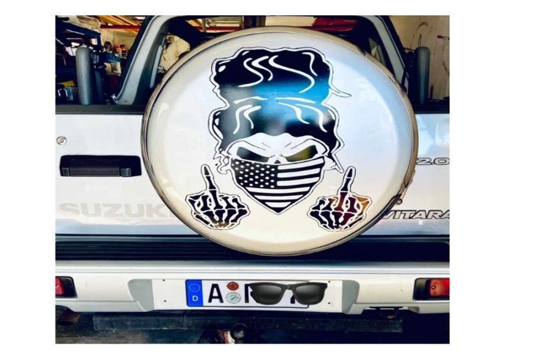 Skull Girl Decal, Skull Girl Sticker, Skull American Flag Bandit - Etsy
