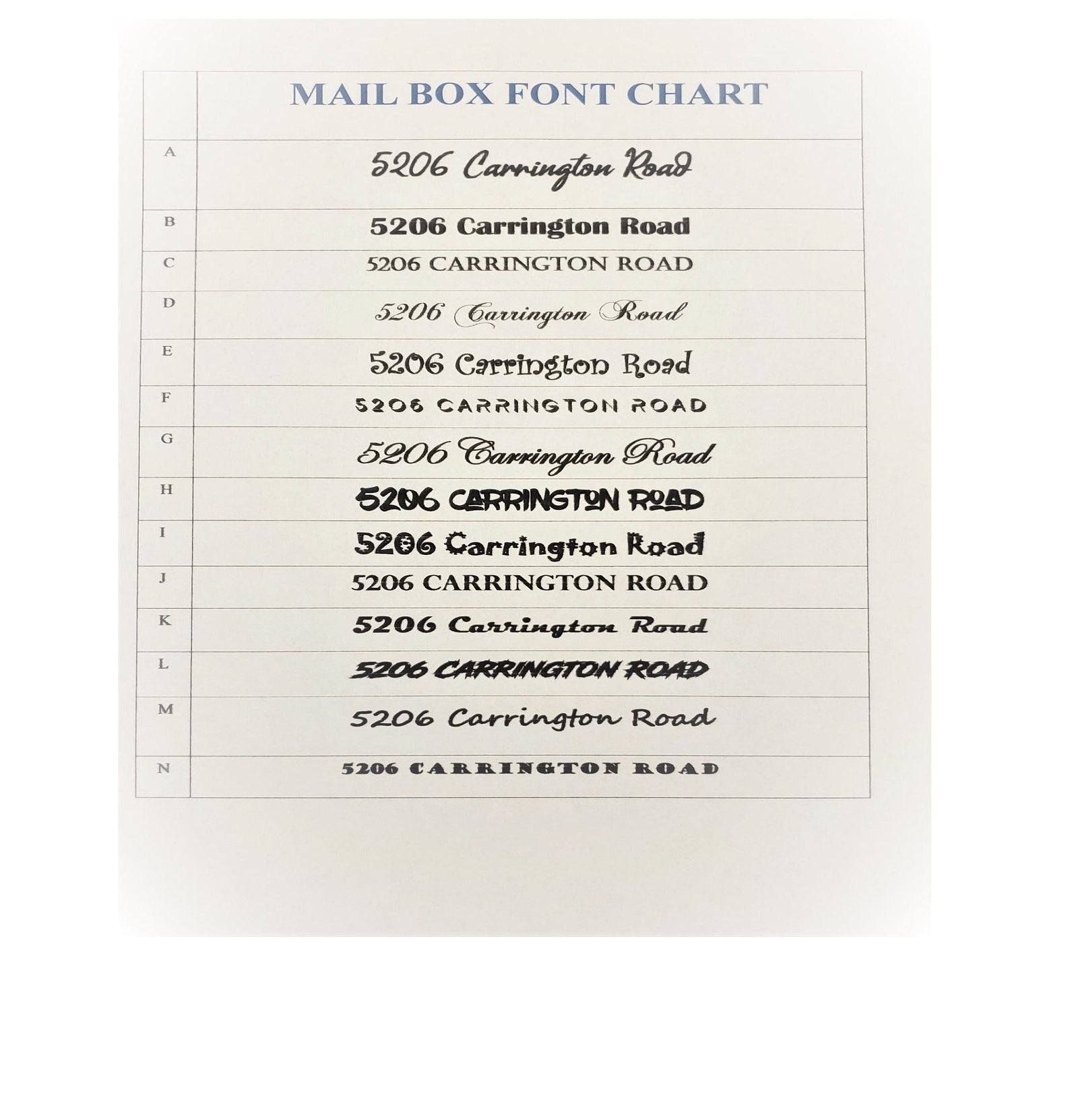 Mailbox Address Lettering Set of 2 FREE BONUS - Etsy