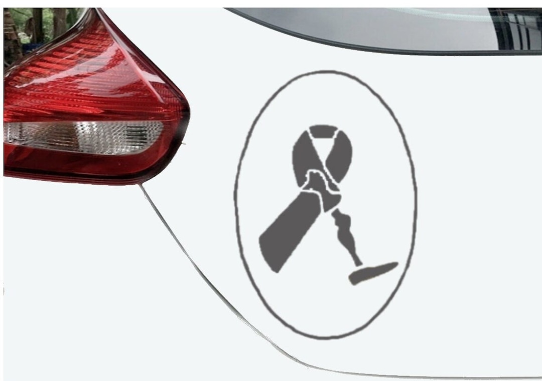 Amputee Ribbon, Customized Amputee Ribbon Disabled Decal, - Etsy