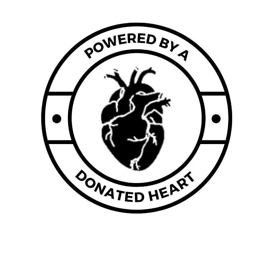 Powered by a Donated Heart, Heart Transplant, - Etsy
