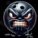 Angry Bowling Ball PNG File - Etsy