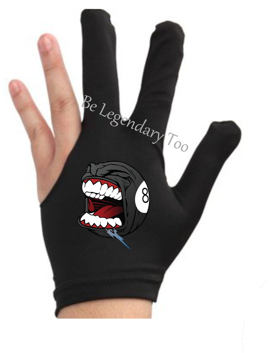 Screaming 8 Ball Billiards Glove - Etsy