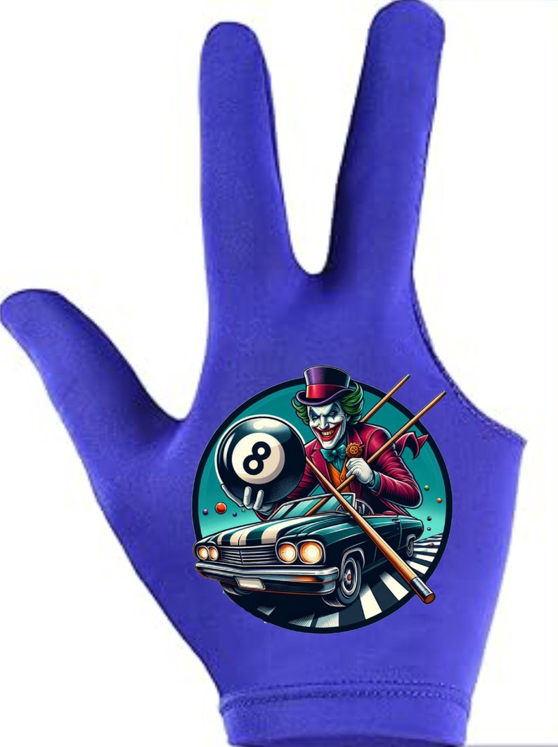 8 Ball Clown Billiards Glove - Etsy