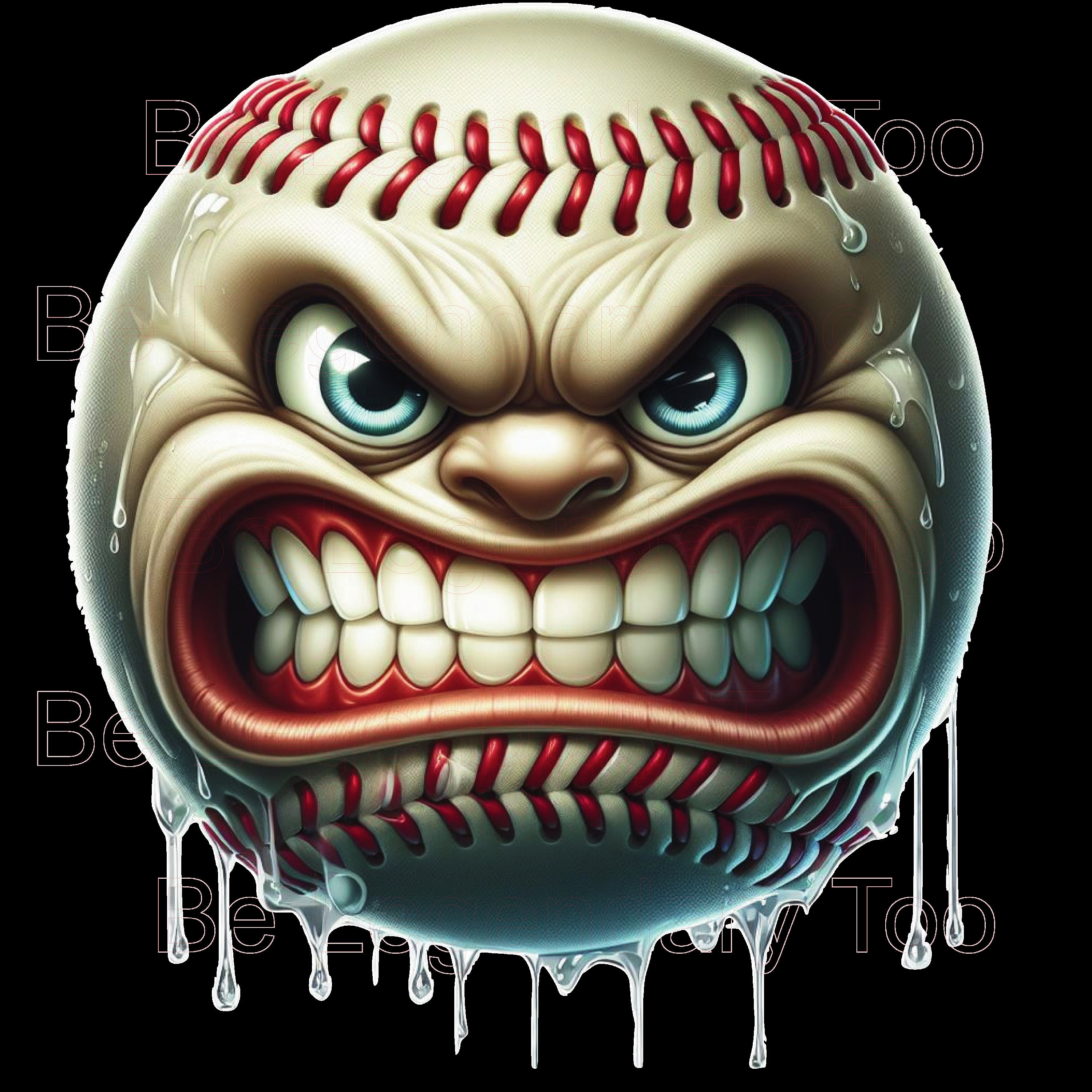 Dripping Baseball PNG - Etsy