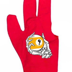 9 Ball Skull Hand Billiards Glove - Etsy