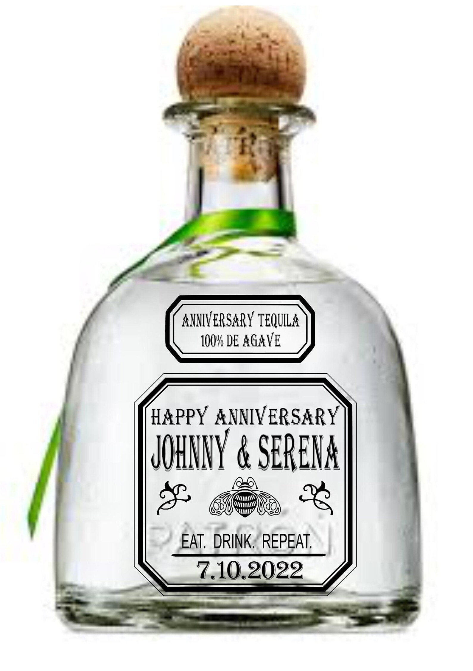 Tequila Bottle Label - Etsy