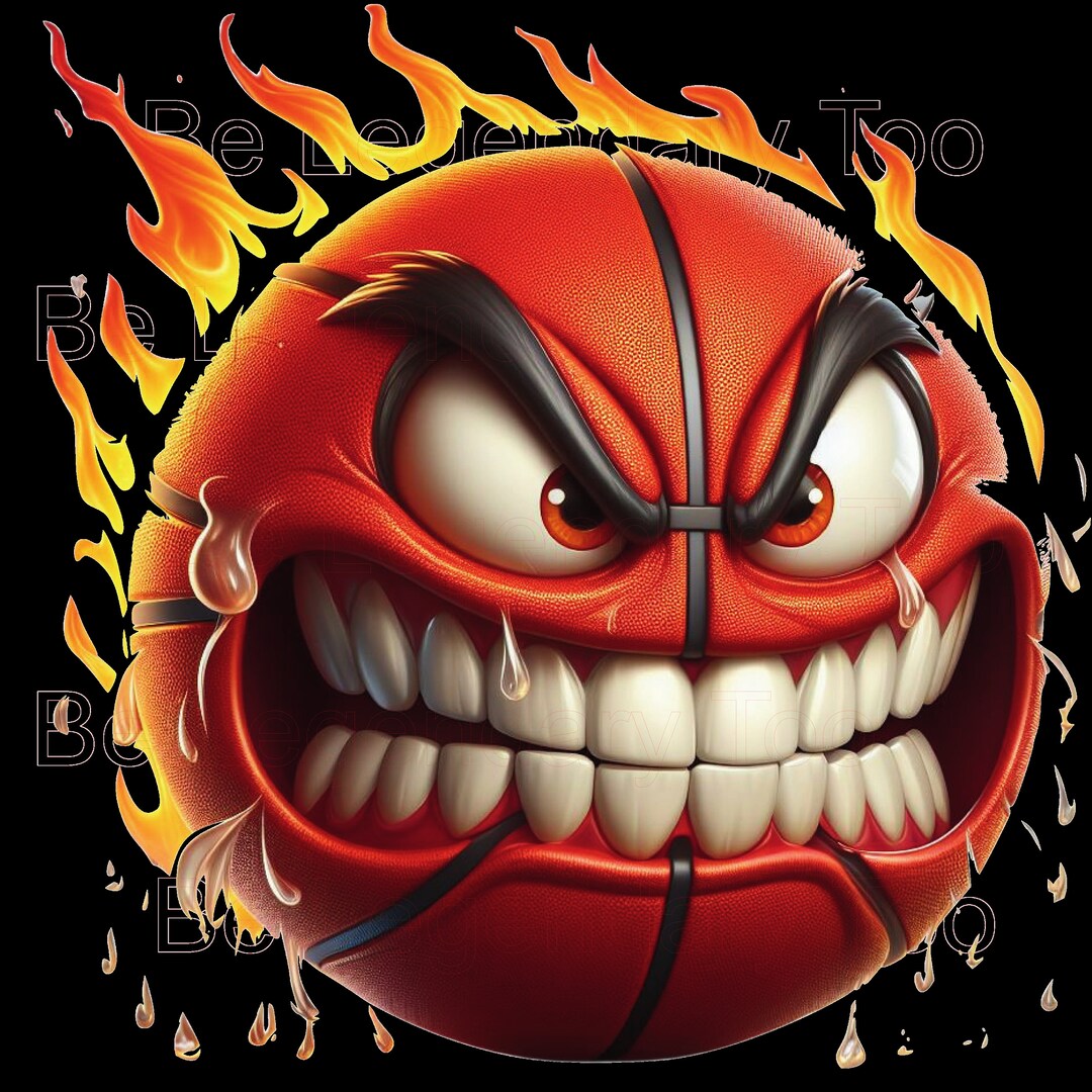 Flaming Basketball Png - Etsy