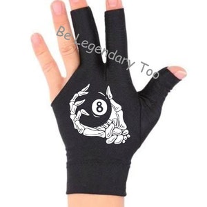 Skeleton Hand Billiards Glove - Etsy