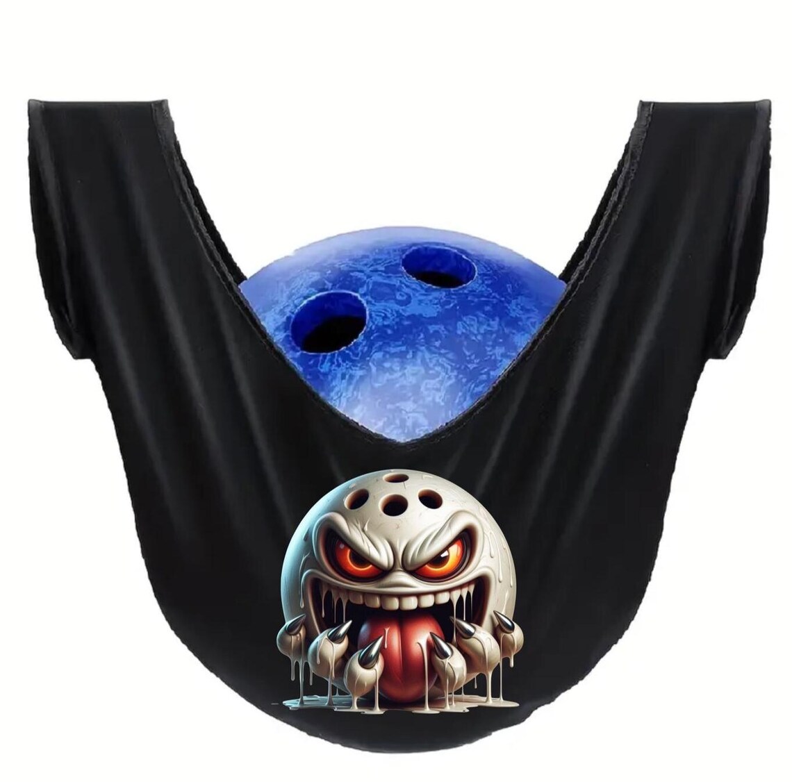 Scary White Bowling Ball PNG - Etsy