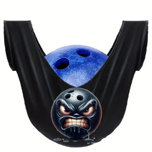 Angry Bowling Ball PNG File - Etsy
