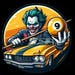 Clown 9 Ball Pool/billiards Png - Etsy