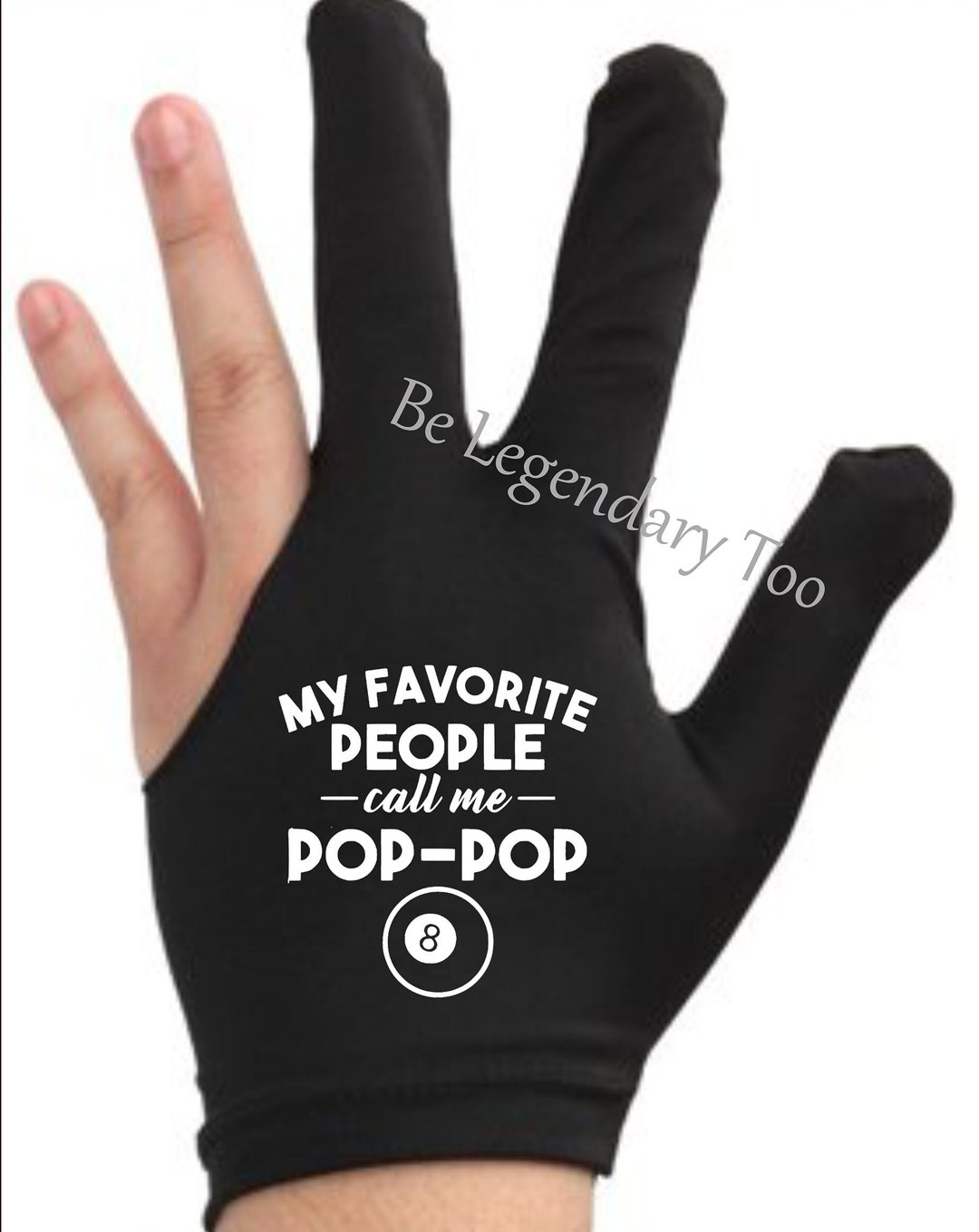 Pop Pop/dad/mom Billiards Glove - Etsy