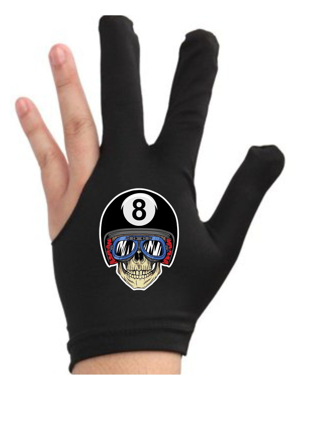 8 Ball Helmet Billiards Glove - Etsy