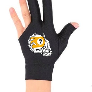 9 Ball Skull Hand Billiards Glove - Etsy