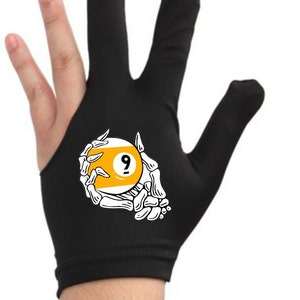 9 Ball Skull Hand Billiards Glove - Etsy