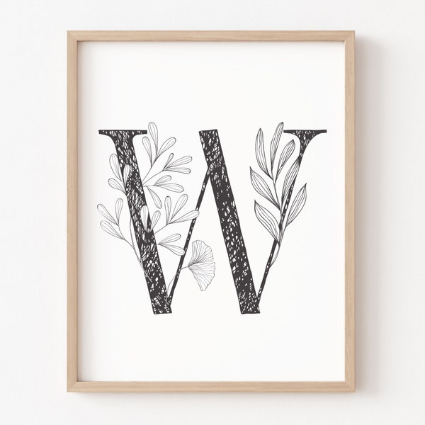 Wooden Letter W - Etsy