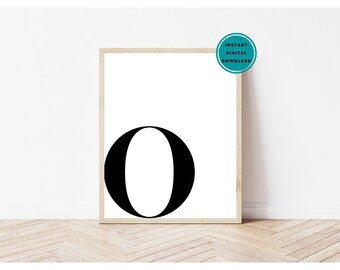Letter O Poster - Etsy