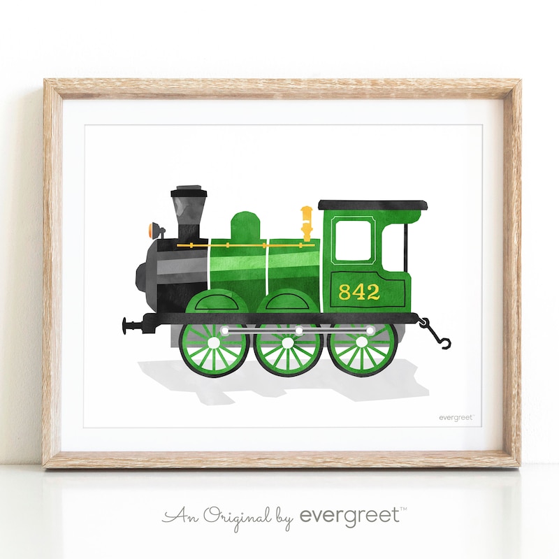 Train Art - Etsy