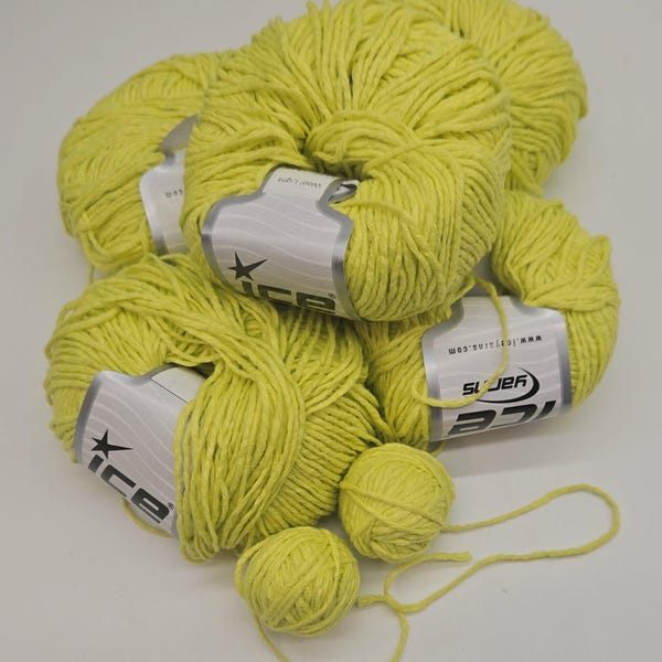 Neon Yellow Yarn - Etsy
