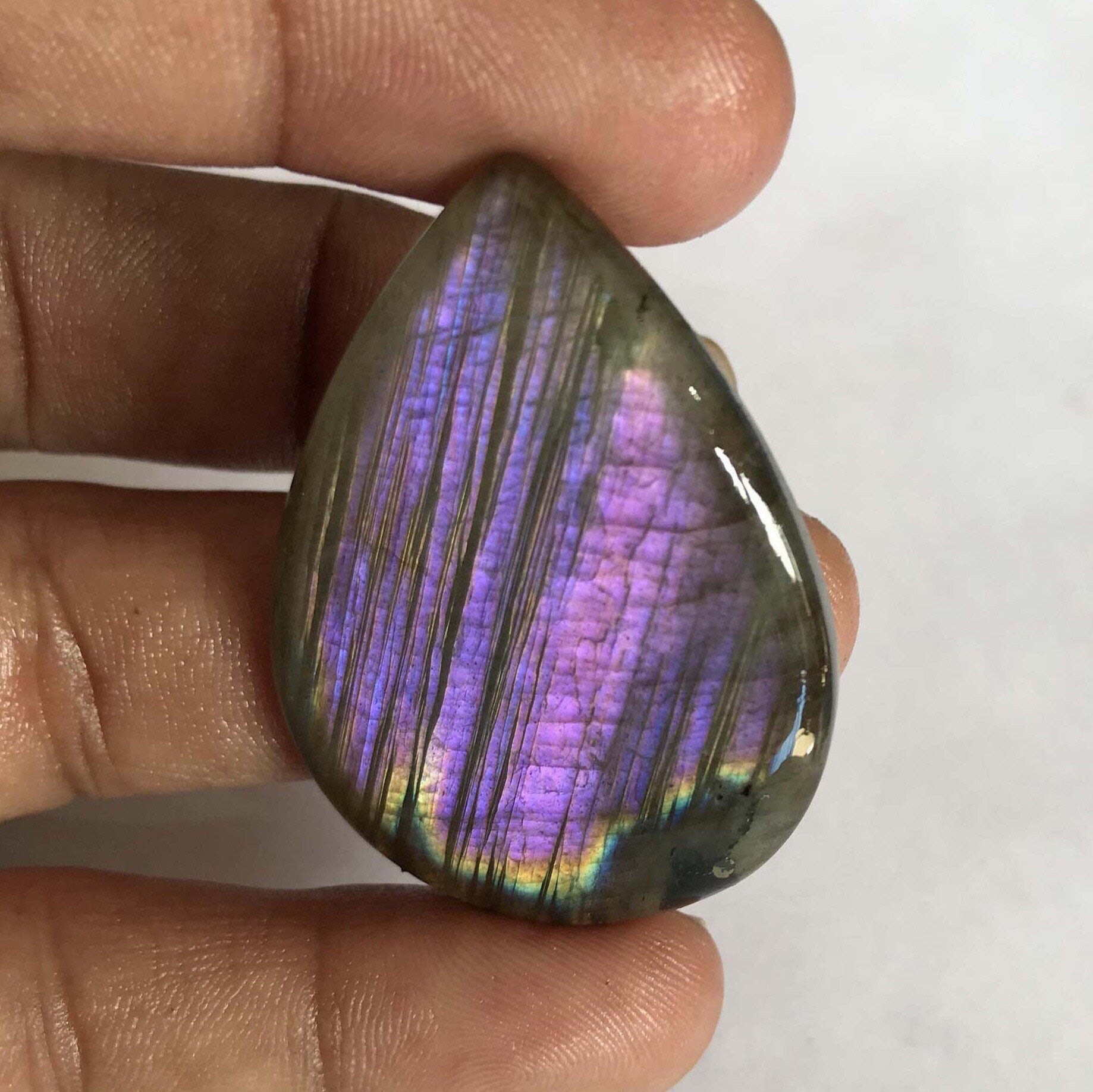 Gemstones Natural Purple Labradorite Cabochon Jewelry & Beauty etna.com.pe