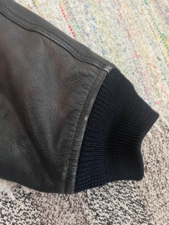 Vintage Varsity Leather Jacket AVIREX USA size M-L - Gem