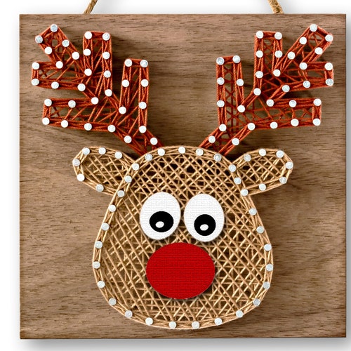 5 X 5 Reindeer String Art Kit DIY Adult Teen - Etsy