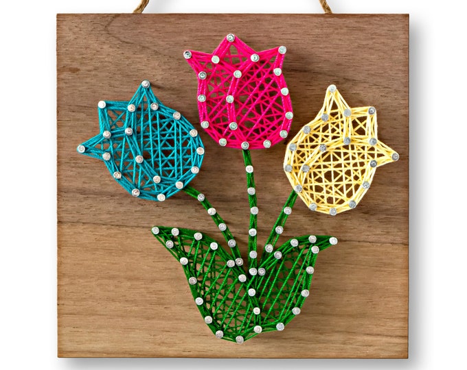 5 X 5 4 Leaf Clover String Art Kit DIY Adult | Etsy