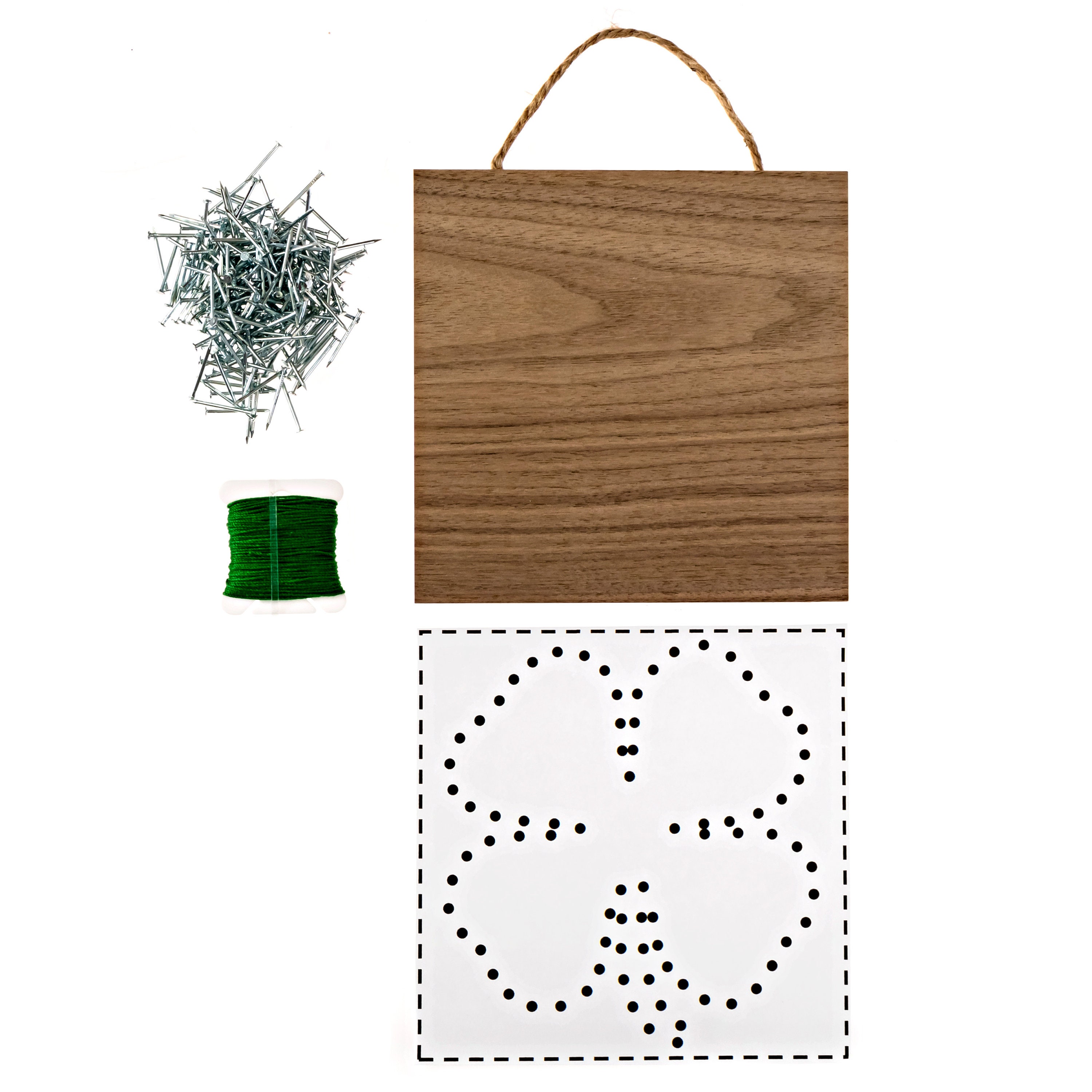 5 X 5 4 Leaf Clover String Art Kit DIY Adult | Etsy