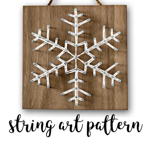 Snowman String Art TEMPLATE & Directions DIY Project - Etsy
