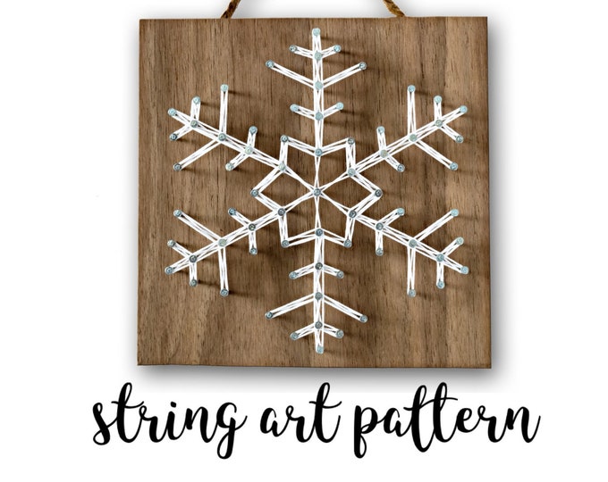 Snowflake String Art Set Seasonal - Etsy