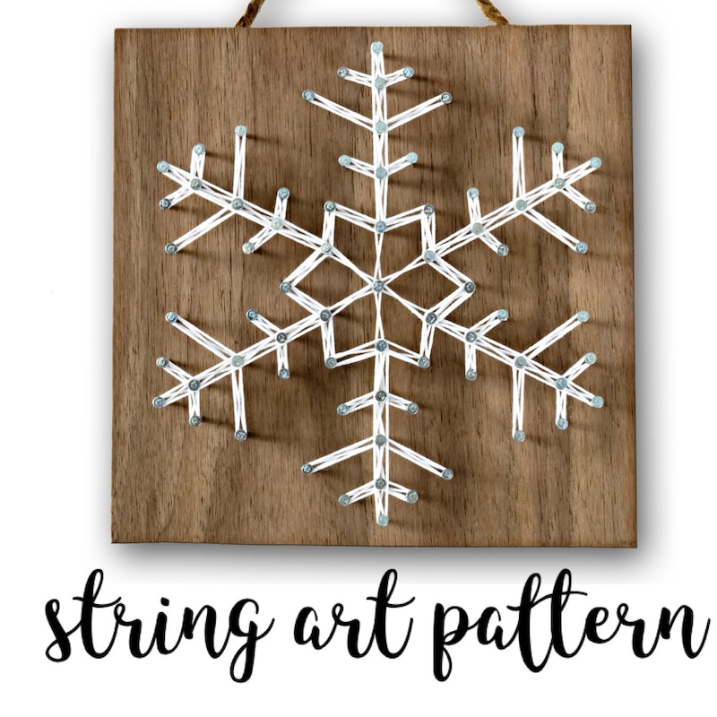 Snowflake String Art - Etsy
