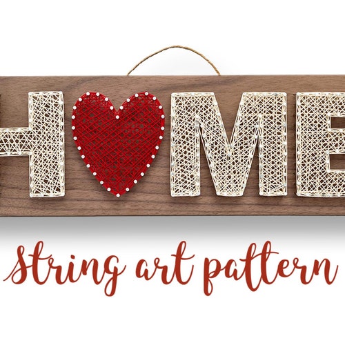 String Art Pattern And Instructions Plumeria Diy Etsy