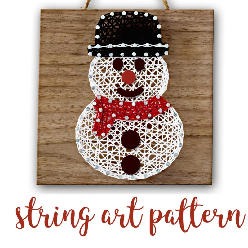 Snowman String Art - Etsy