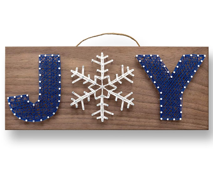 12" X 5" Winter Joy String Art Kit | DIY Adult Christmas Craft Project ...