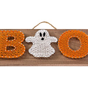 12" X 5" BOO Ghost String Art Kit | DIY Adult Craft Project - Etsy